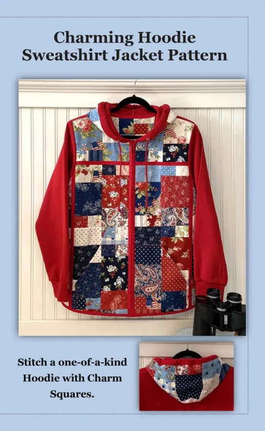 Charming Hoodie Sweatshirt Jacket Pattern - Ultimate Sewing Company