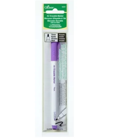 Air Erasable Marker Thick Purple - Ultimate Sewing Company
